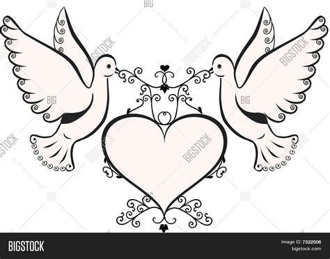 Birds Heart Shaped Vector And Photo Free Trial Bigstock