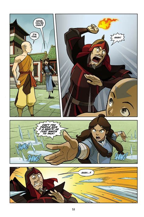 Avatar Aang Comics Avatar Roku Comic Atla Comic Panels Avatar The