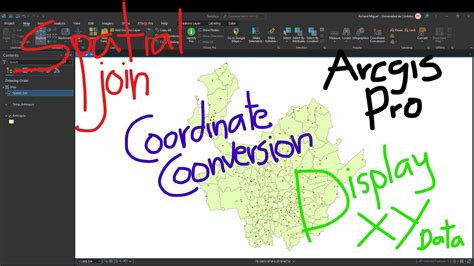 Excel A Arcgis Pro Fácil Y Rápido Coordinate Conversion Spatial Join Display Xy Data