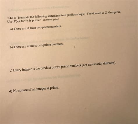 solved translate the following statements into predicate