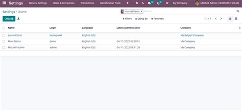 How To Add And Deactivate A User In The Odoo 15 Erp