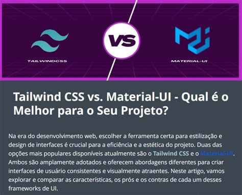 Tailwindcss Materialui Desenvolvimentoweb Ui Ux Frontend