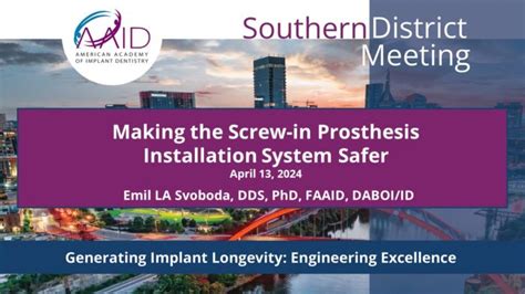 Making The Screw In Prosthesis Installation System Safer The Reverse
