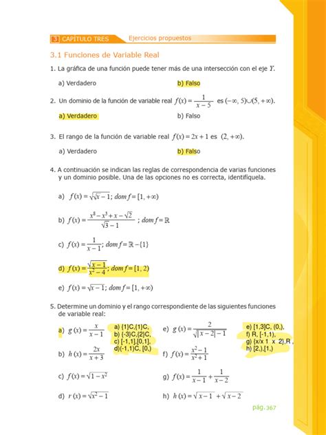 Ejercicios C15 Funciones De Variable Real Pdf Geometría Matemáticas