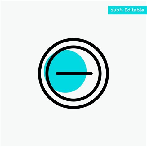 Interface Minus User Turquoise Highlight Circle Point Vector Icon 14990312 Vector Art At Vecteezy