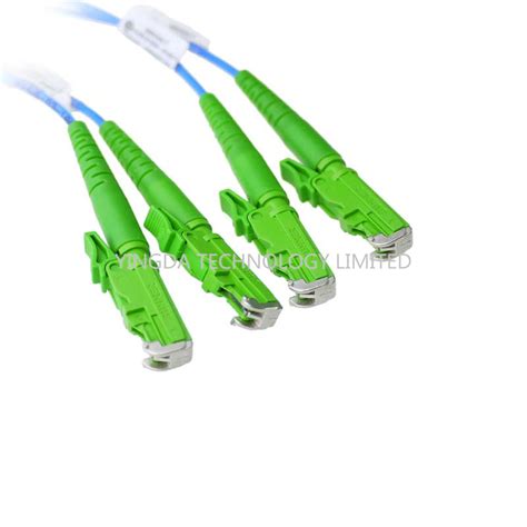 E APC E APC Fiber Optic Patch Cord Singlemode Duplex Blue Cable LSZH