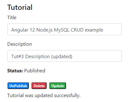 Angular 12 Node Js Express MySQL Example CRUD Application BezKoder