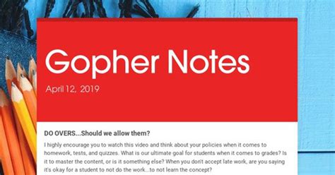 Gopher Notes Smore Newsletters For Education