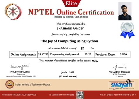 Shashank Pandey On Linkedin Nptel Python