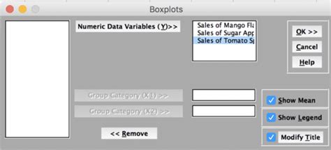 How To Create A Box Plot In Sigmaxl Glss