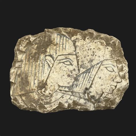 replica of an ancient egyptian limestone fragment depicting catawiki