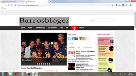 Tutorial Membuat Menu Bar Pada Tampilan Blogspot Blog Okuta