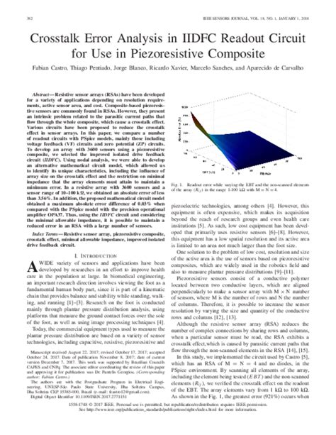 Pdf Crosstalk Error Analysis In Iidfc Readout Circuit For Use In Piezoresistive Composite