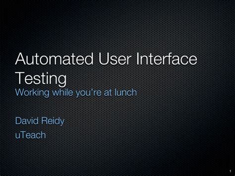 Automated Ui Testing Key
