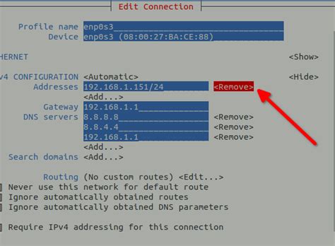 network configuration documentation