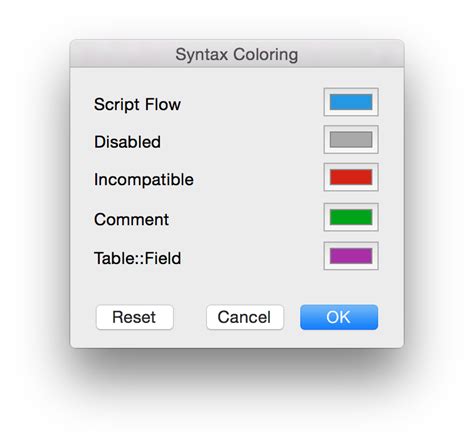 FileMaker Script Workspace DB Services