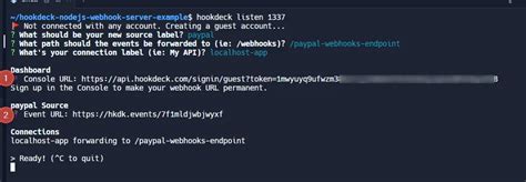 how to test paypal webhook events on localhost with hookdeck