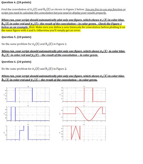 solved find the convolution of x 1 t and h 1 t as shown in