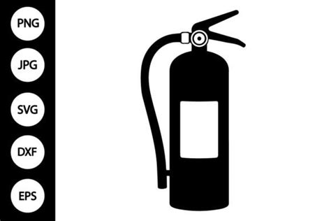 Silhouette Fire Extinguisher Svg Graphic By Mydigitalart13 · Creative
