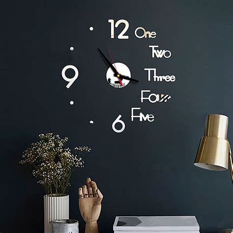 Настенные Часы на Кухню с Зеркальным 3d Эффектом Sigma Mini Настенные 3Д Часы 40 Х 40 См