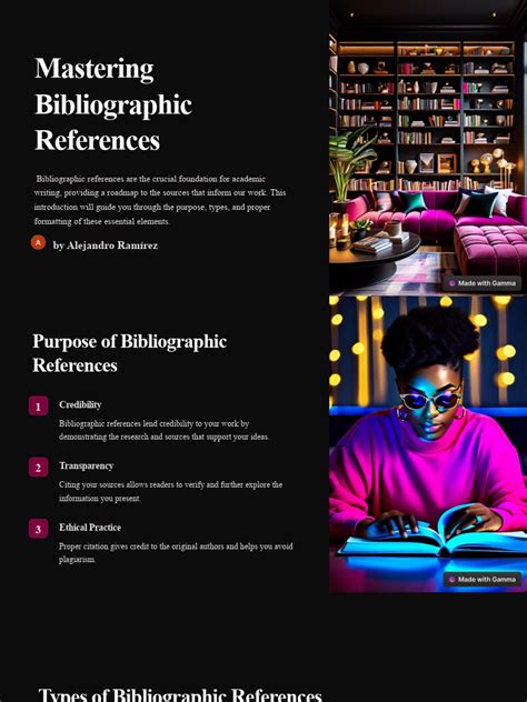Mastering Bibliographic References Guide Pdf Citation Bibliography