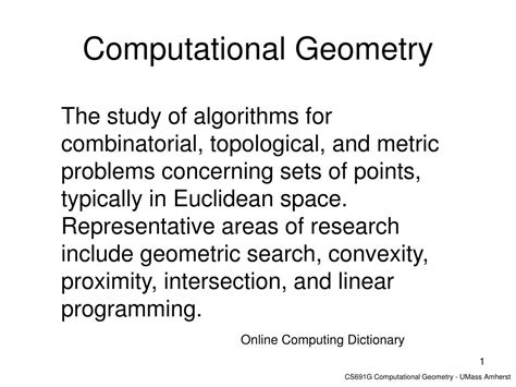 Ppt Computational Geometry Powerpoint Presentation Free Download
