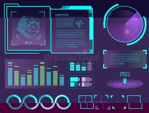 Futuristic Interface Space Motion Graphic Infographic Game And Ui Ux Elements Hud Design Graph