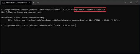 How To Use Microsoft Defender Antivirus With Command Prompt On Windows 10 Windows Central