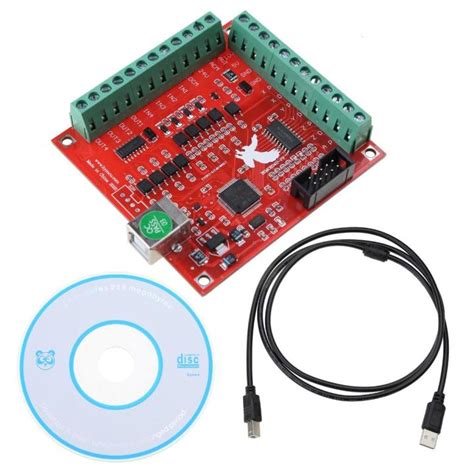 4 Axis Mach3 Stepper Motor Motion Controller Card Breakout Board Usb Interface Cnc Controller