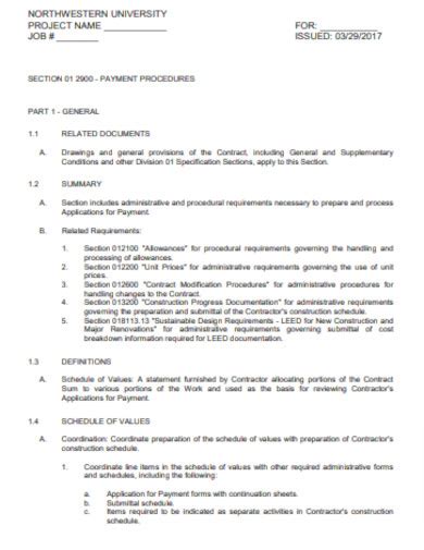 25 Free Construction Payment Schedule Samples To Download