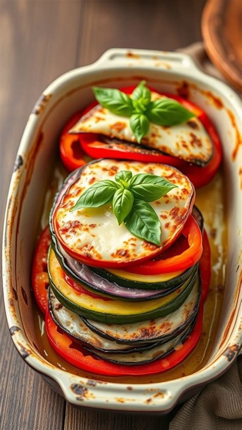 Oven Baked Vegetable Stack