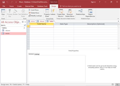 How To Create A Table In Design View In Access Detailed Steps