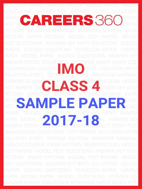 Imo Class 4 Sample Paper 2017 18 1736839867524 Pdf Mathematics Geometry