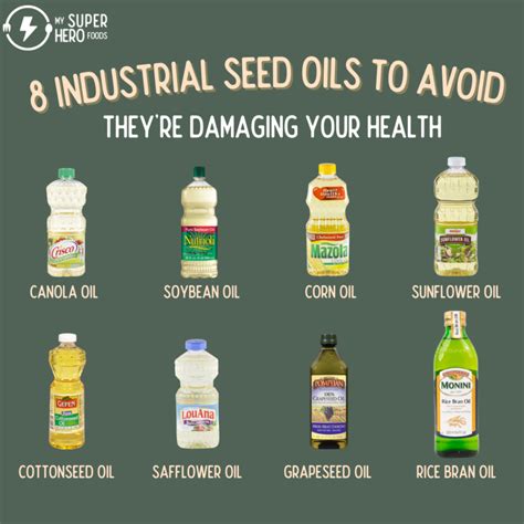 Bye Bye Seed Oils My Superhero Foods