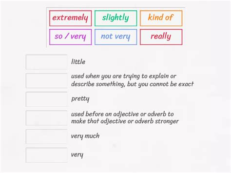 2d Writing Part 1 Match Up