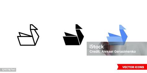 3 가지 유형의 종이 접기 아이콘 흑백 윤곽선 격리된 벡터 기호 기호 개념에 대한 스톡 벡터 아트 및 기타 이미지 개념 검은색 공예 Istock