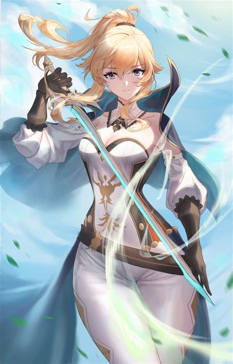 Jean Genshin Impact Drawn By Jiujiaoajinba Danbooru