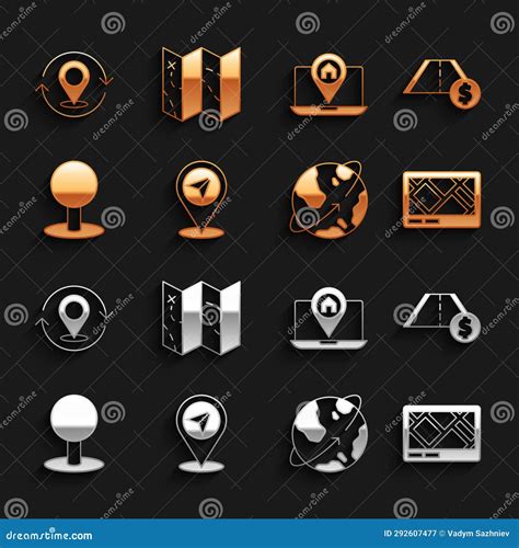Set Map Pin Toll Road Traffic Gps Device With Map Satellites