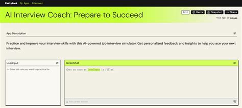 Community Ai Interview Coach Prepare To Succeed With Aws Partyrock