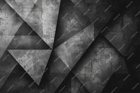 Premium Photo Minimalist Composition Of Intersecting Triangles Rendered In Monotone With