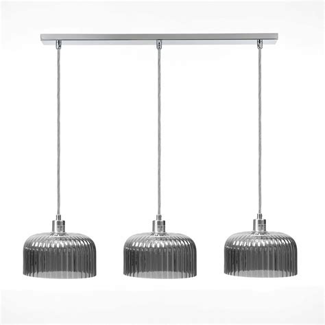 Lámpara De Techo Metal Y Vidrio Gris Lp95679 — Divino
