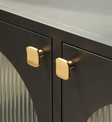 Solid Brass Square Cabinet Pulls Knobs Gold Drawer Knobs Pulls Door Dresser Knobs Handles