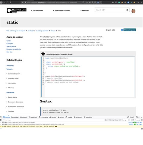 Error In Static Page Issue Mdn Yari GitHub