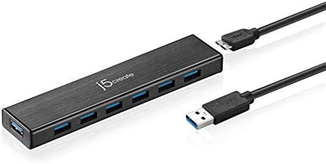 Amazon Com J Create Port Powered Usb Data Hub With Ft Extended Cable W Power