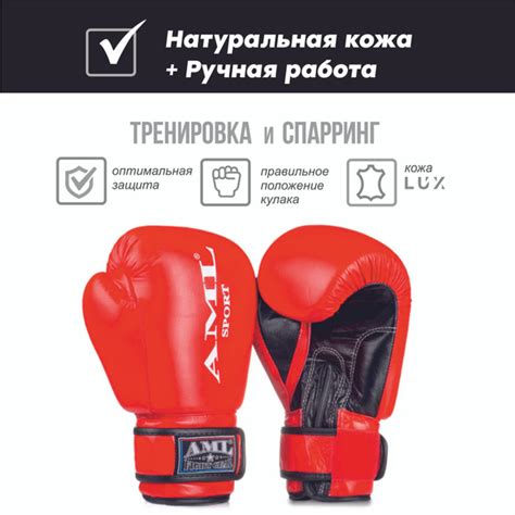 Боксерские перчатки AML Sport, 12 - купить по низким ценам в интернет ...