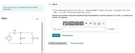 Solved The Circuit In Figure 1 Is Operating In The