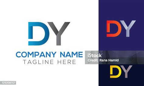 창조적 인 현대 비즈니스 타이포그래피 벡터 템플릿초기 Dy 편지 로고 크리에이티브 추상 편지 Dy 로고 디자인 0명에 대한 스톡