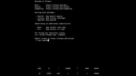 How To Update Apt In Termux Android Terminal Youtube