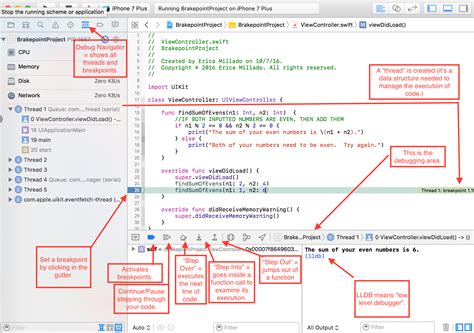 xcode debugging with breakpoints for beginners yay it s erica medium