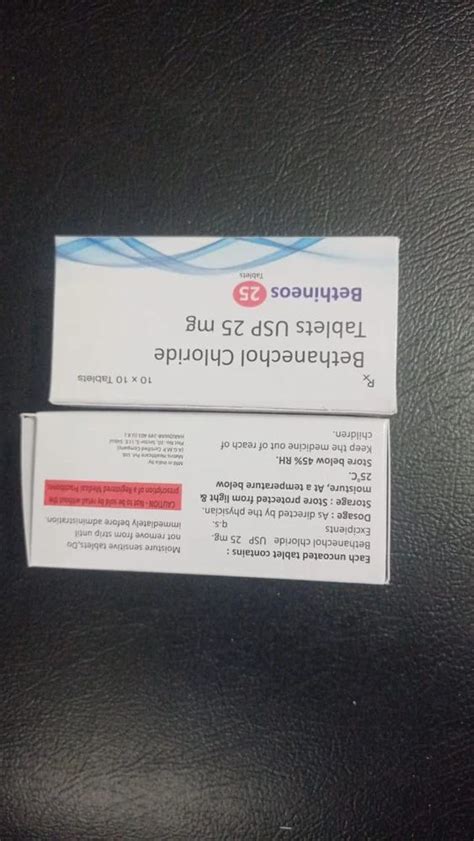 Bethanechol Chloride 25 Mg Tablet At ₹ 15960box Bethanechol